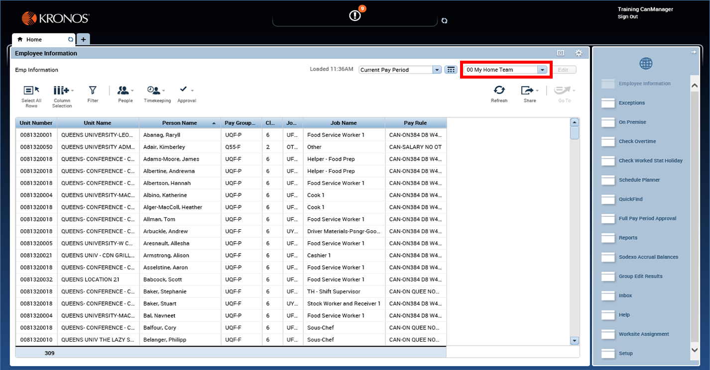 to the name of the hyperfind so it will appear at the top of your list ...